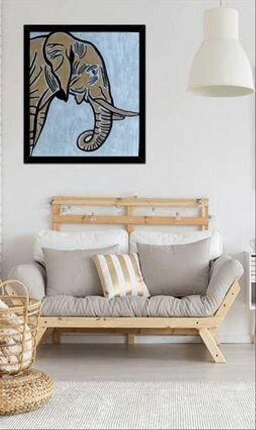 Картина "Золотой слон"