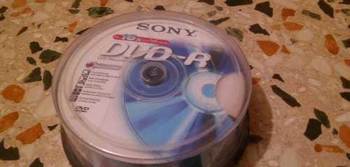 Sony DVD-R 16x (двд диски, 25 шт, Cake box)