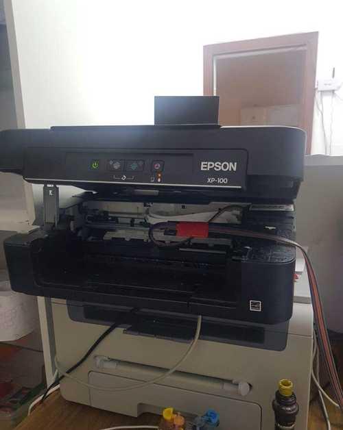 Мфу цветной Epson xp100 с снпч