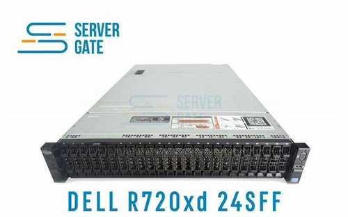 Сервер dell R720xd 24SFF 2x E5-2670v2 16GB
