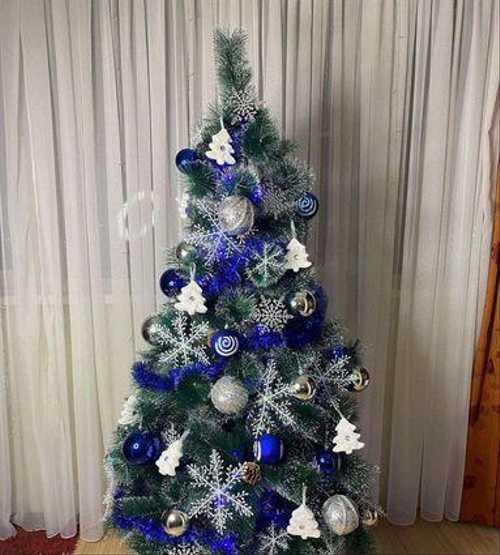 Елка искусственная 180 литая и пвх