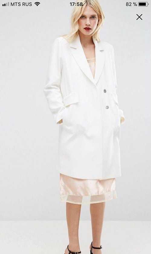 Летнее пальто на лето белое ASOS