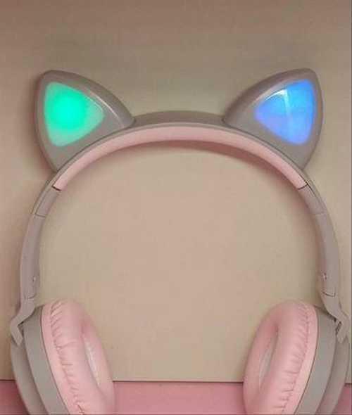 Беспроводные наушники Hoco W27 Cat Ear (розовый)