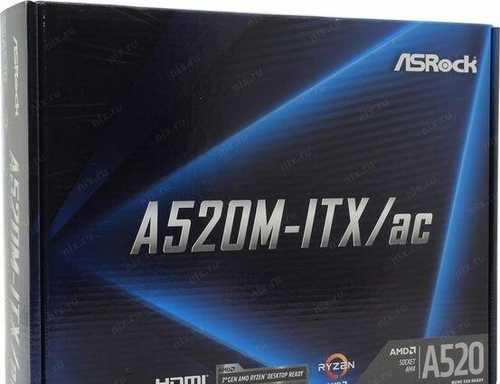 Материнская плата ASRock A520M-ITX/AC (новая)