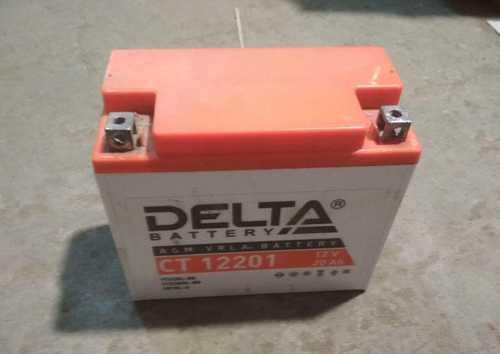 Аккумулятор Б/У мото Delta CT 12201 YTX20L-BS