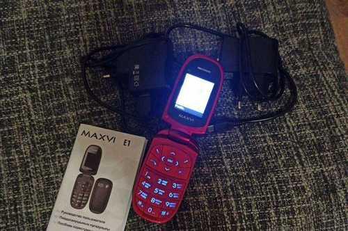 Телефон-maxvi E1 (Red )