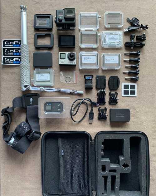 Камера GoPro hero4 Black + аксессуары