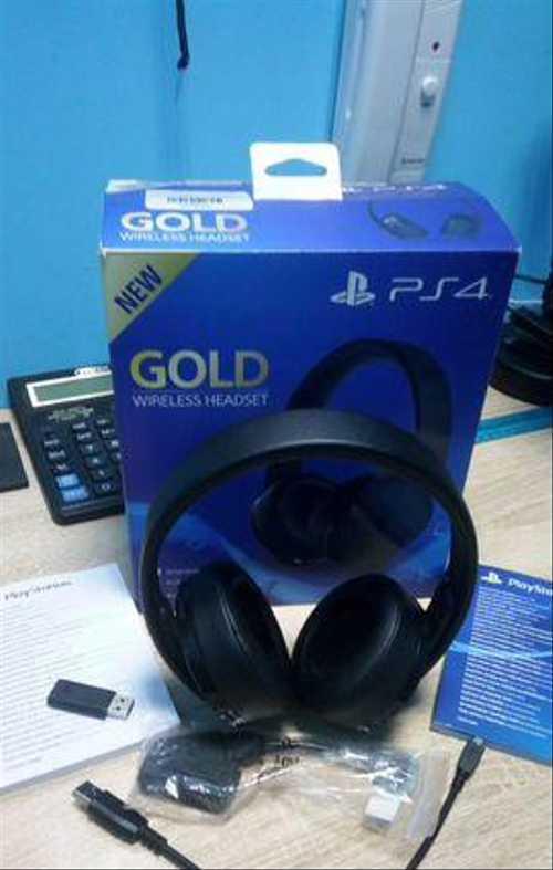 Наушники Gold Sony Playstation 4
