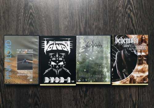 DVD диски с концертами Voivod, Sodom, Pink Floyd