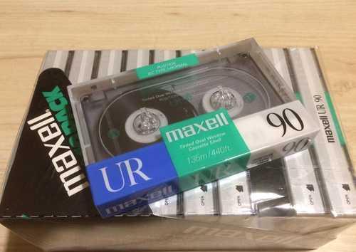 Аудиокассеты Maxell UR90 (Япония) 1987 год новые