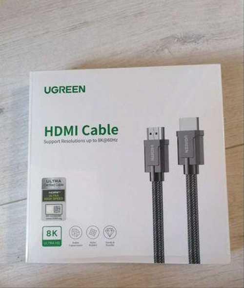 Кабель hdmi ugreen 8k60Hz