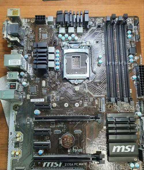 Материнская плата msi z170a pc mate