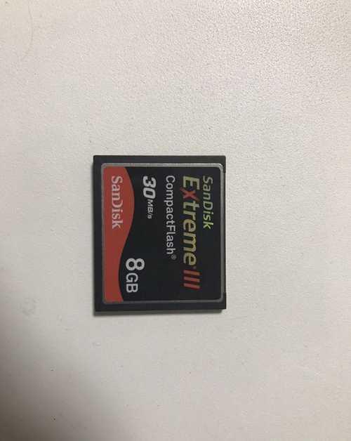 Sandisk Compact Flash CF Sandisk Extreme III 8gb