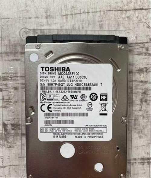 Жесткий диск 2,5 дюйма Toshiba для ноутбука 1 тб