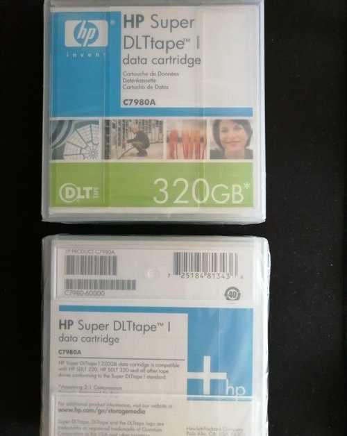 Картридж данных HP DLTtape I C7980A 320Gb