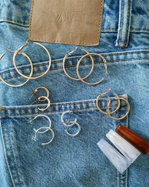 Серьги h&m новые + заколки