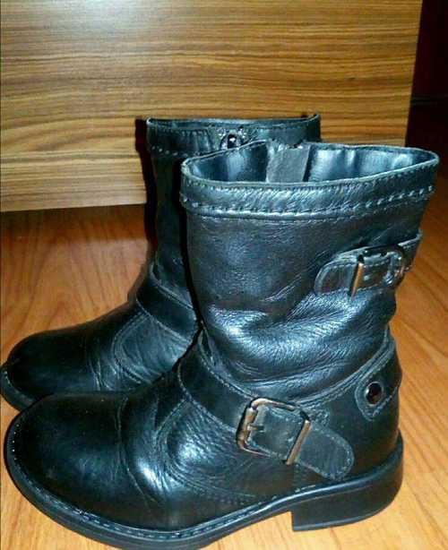 Сапожки из натуральной кожи