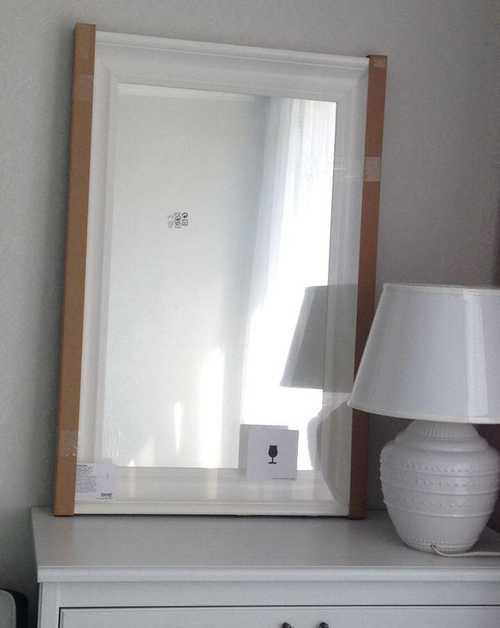 Зеркало хемнэс белое IKEA новое В упаковке 60*90см