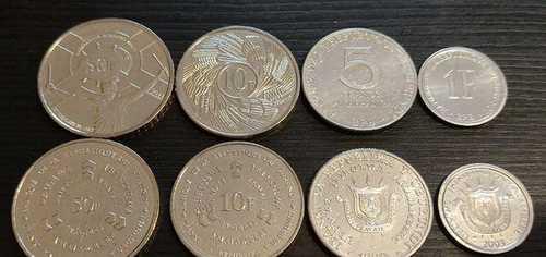 Бурунди набор монет 4 шт 1980-2011 UNC