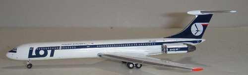Модель самолета Ил-62М LOT Polish Airlines 1/400