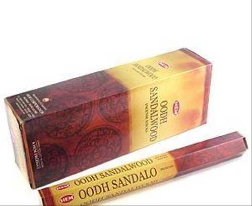 Благовония HEM Oodh Sandalwood 20 пал. RU788
