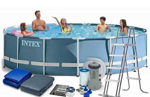 Бассейн каркасный Intex 28652 457х122см Новый