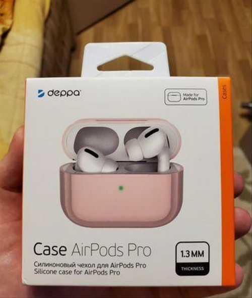 Силиконовый чехол для AirPods Pro Deppa
