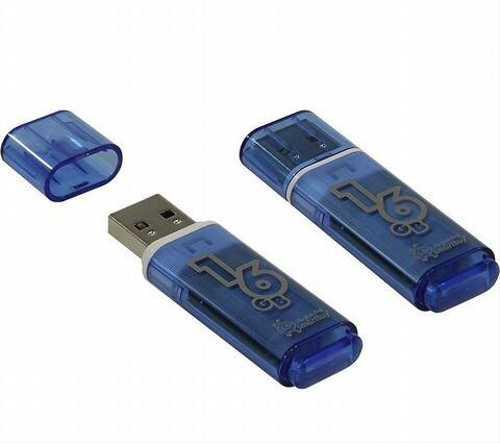 Флешка Smart Buy USB 16GB Glossy series Blue
