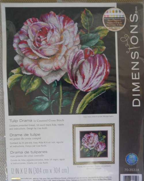 Набор для вышивания Dimensions 35314 Tulip Drama