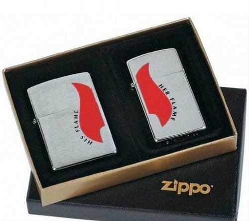 Набор Зажигалок Zippo Comb His&Her Flame Оригинал