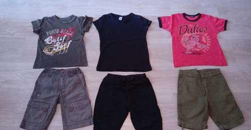 Футболки и Шорты Zara,Waikiki,Benetton 2-4 г
