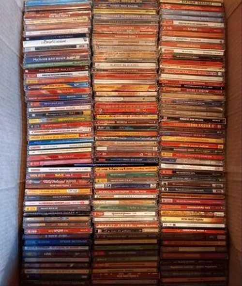 Коллекция cd дисков разных жанров. более 3000