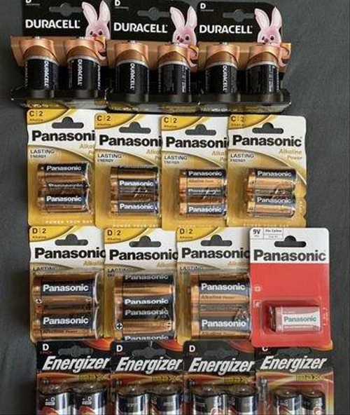 Батарейки Energizer, Panasonic, Duracel