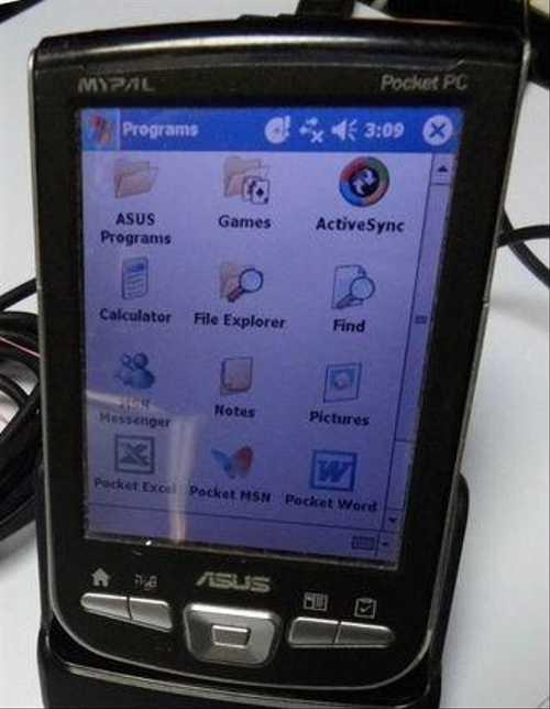Asus MyPal A730 Pocket PC бу кпк + бп Кредл USB