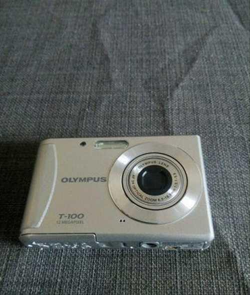 Olympus T-100 Digital Camera with Basic Accessory Kit (Blue)