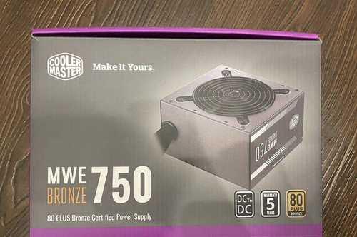 Блок питания 750 W Cooler master MWE