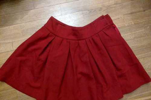 Юбка zara красная