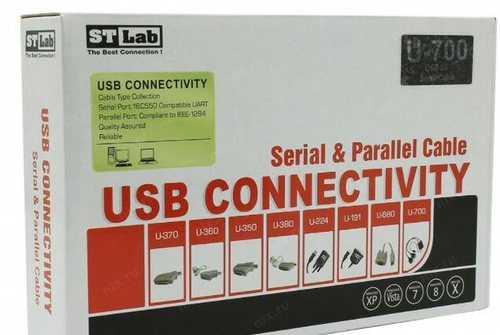 Переходник USB 2.0 ) 2x COM, st-lab u-700