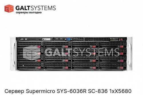 Сервер Supermicro SYS-6036R SC-836 1xX5680 8GB