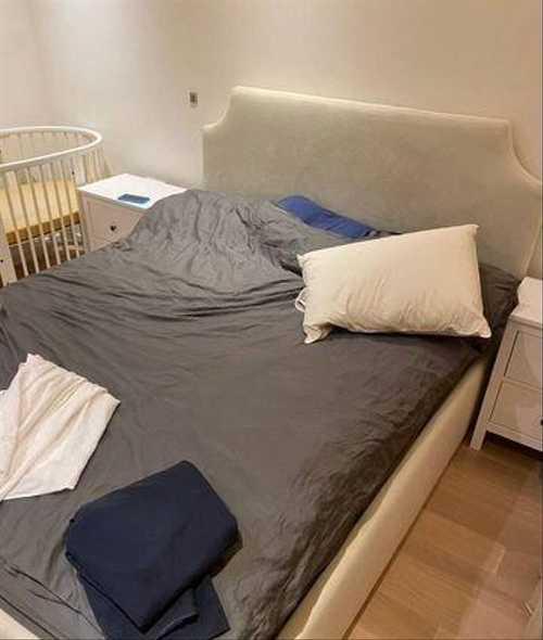 Кровать Адона 160 на 200 матрас IKEA хилл