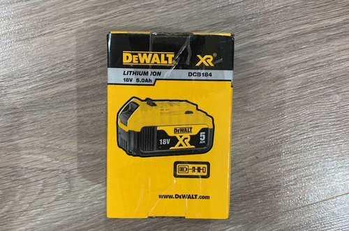 Аккумулятор dewalt Li-Ion XR DCB184,18В,5Ач