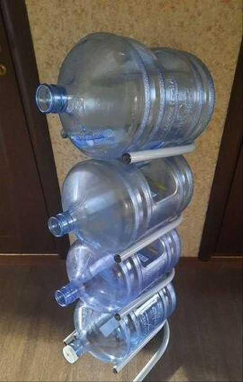 Бутылка для воды 19 литров 4шт. и стока дляхранени