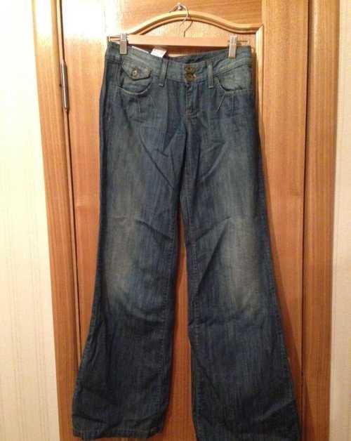 Новые джинсы-кюлоты (широкие), Benetton XS-S
