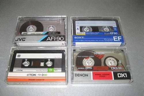 Аудиокассеты - TDK, denon, JVC, sony