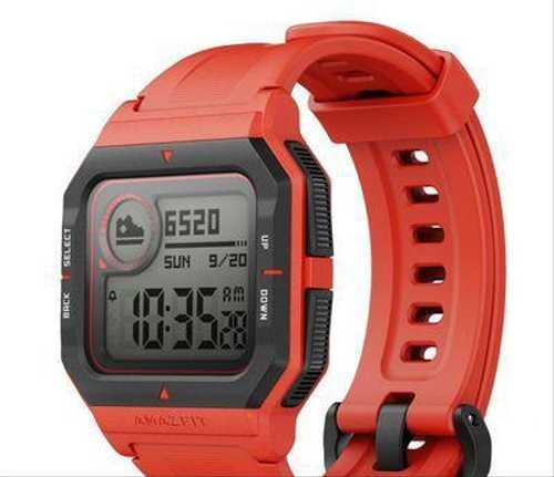 Умные ретро часы Xiaomi Amazfit NEO (красный) EU