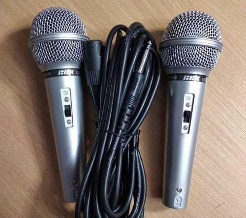 Микрофон BBK для караоке проводной 2 шт. бу