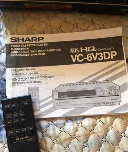 Видеокассетный проигрыватель sharp VC-6V3DP