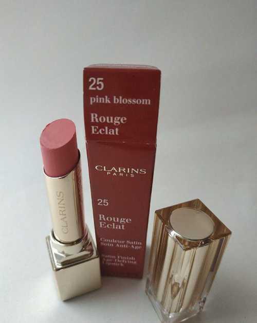 Питательная помада Clarins тон 25 pink blossom