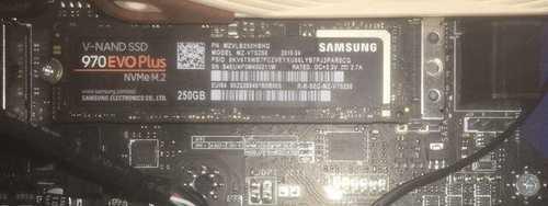 Samsung 970 evo plus 250 gb