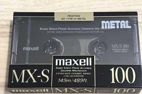 Аудиокассета Maxell MX-S 100 Metal новая